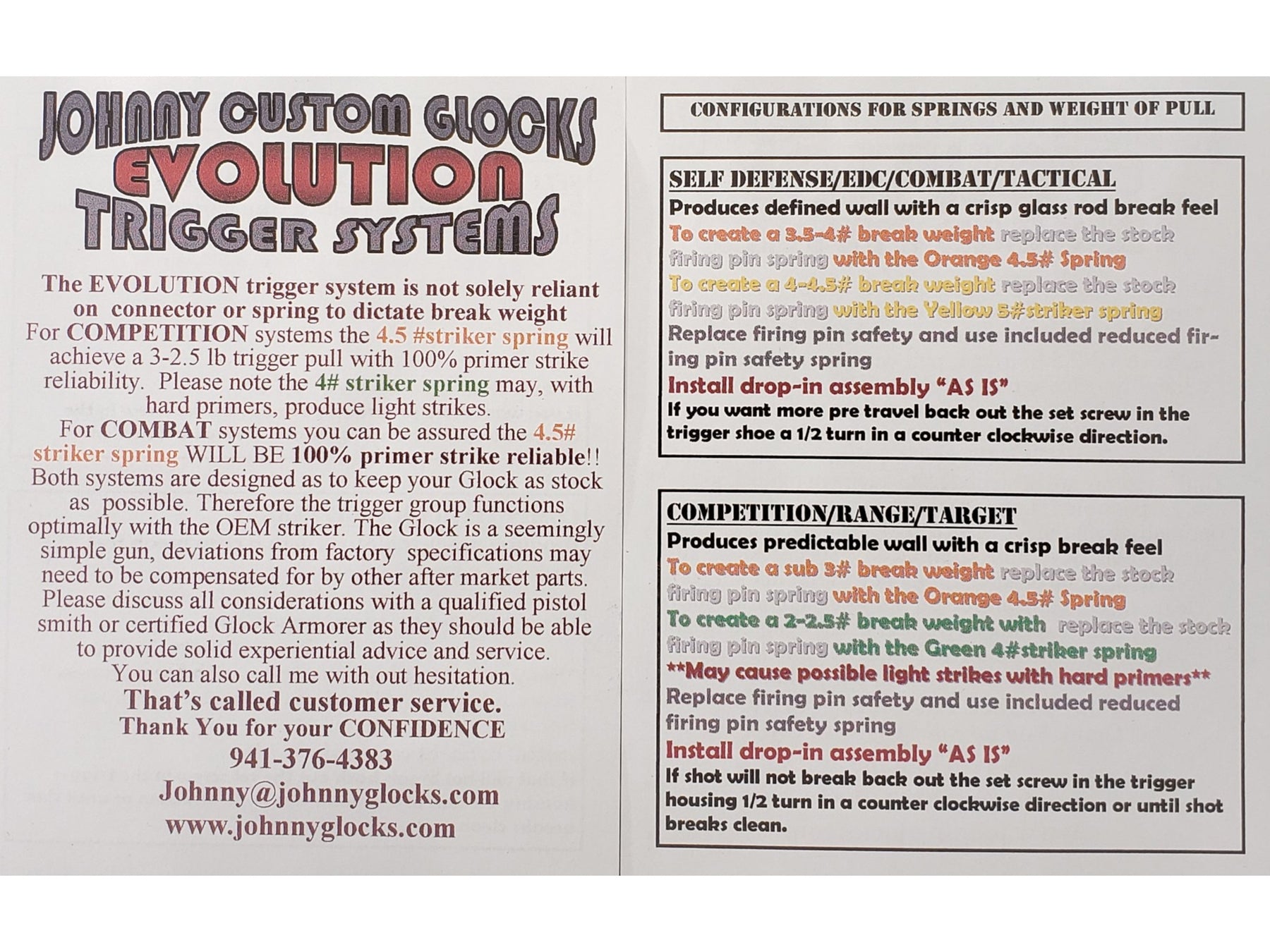 JOHNNY GLOCKS EVOLUTION X DROP-IN COMPETITION TRIGGER SYSTEM – Johnny ...